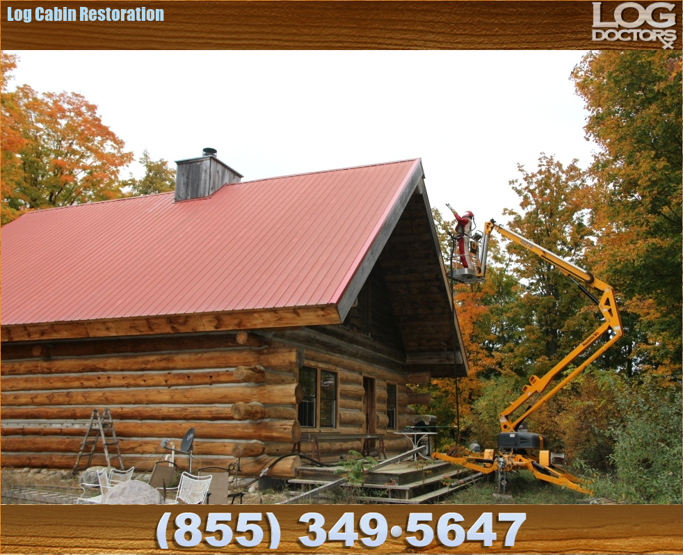 Log Home Repair Log Cabin Restoration | Log Cabin Media Blasting by the ...